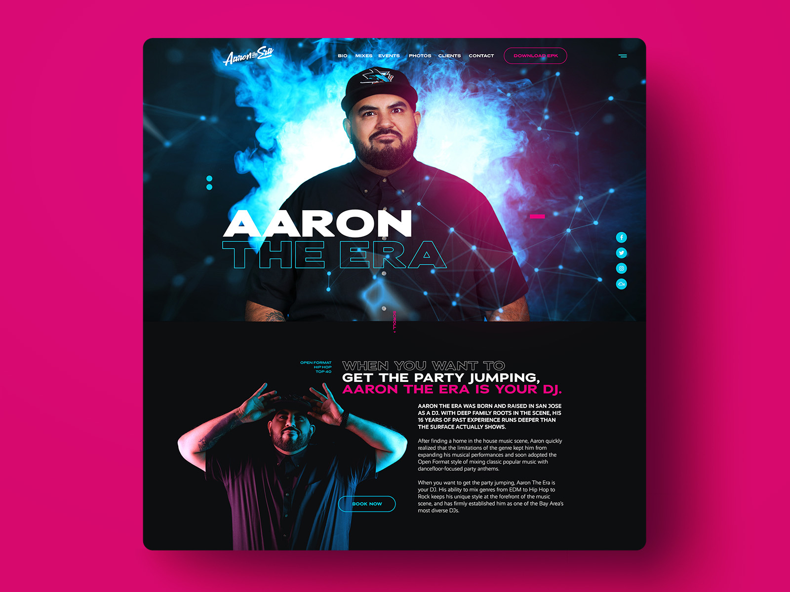 DJ Aaron the Era Website by R1 Creative on Dribbble