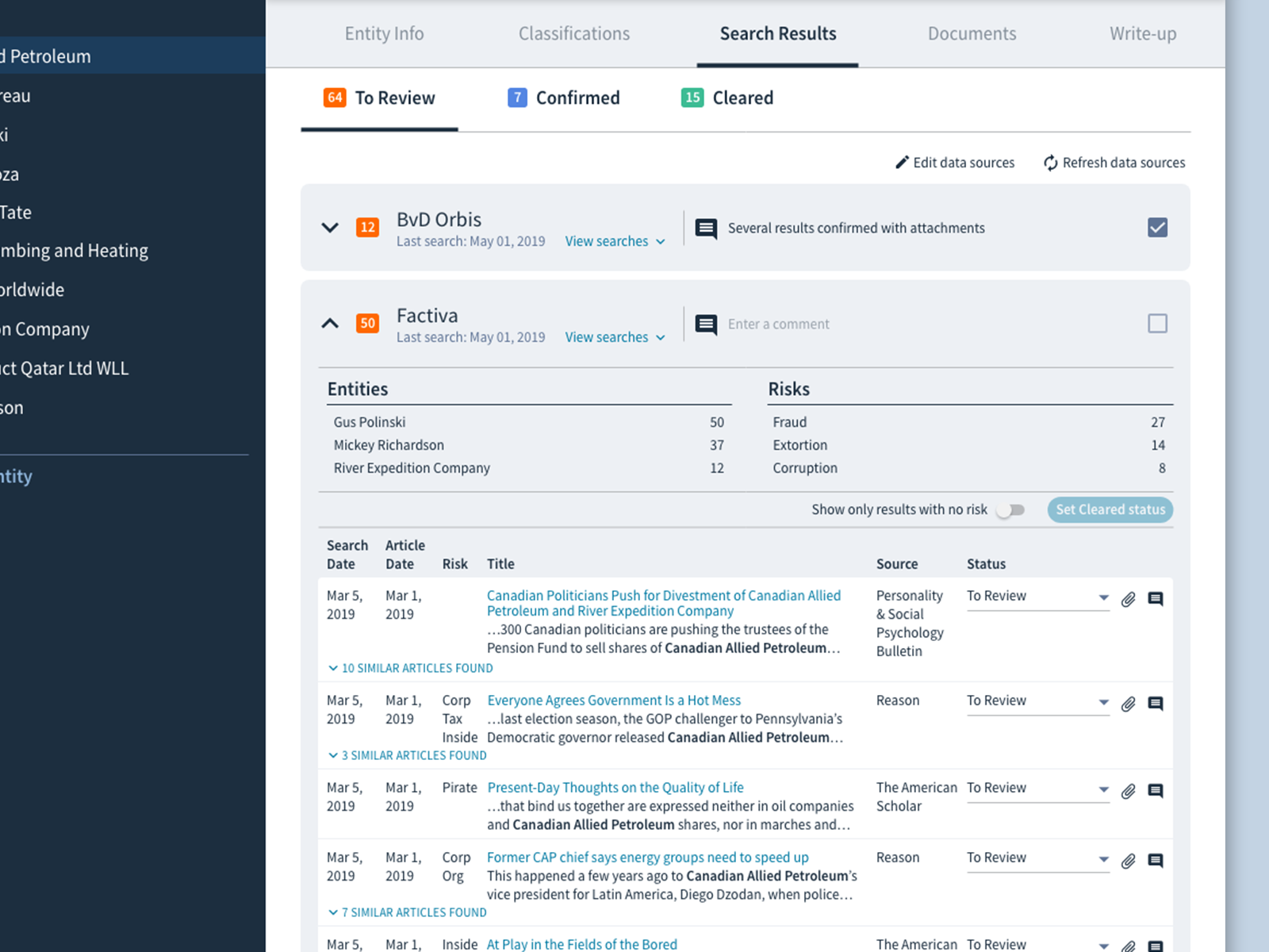 Clarity KYC Smart Filters by Steve Blanco on Dribbble
