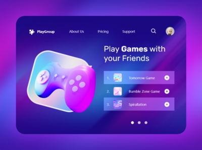 Web Design UI UX For Website Game by Alfarius Project on Dribbble