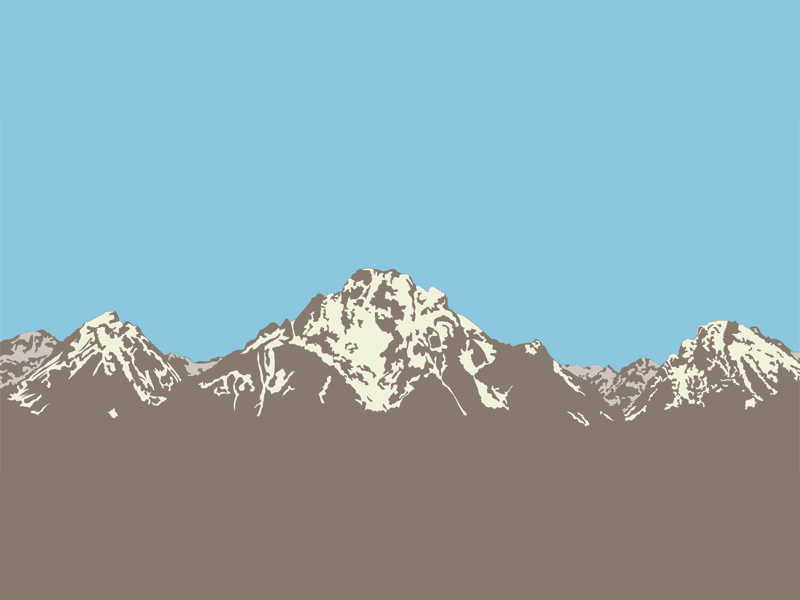 Mt. Moran by William Cunningham on Dribbble