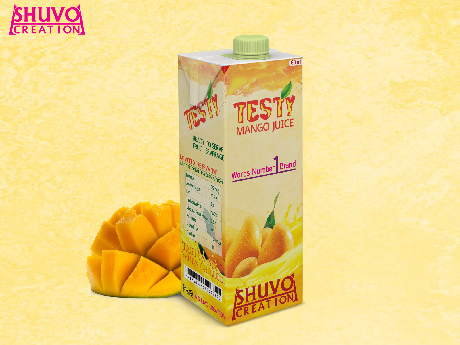 Mango Juice Packaging by Sadequjjaman Suvo on Dribbble
