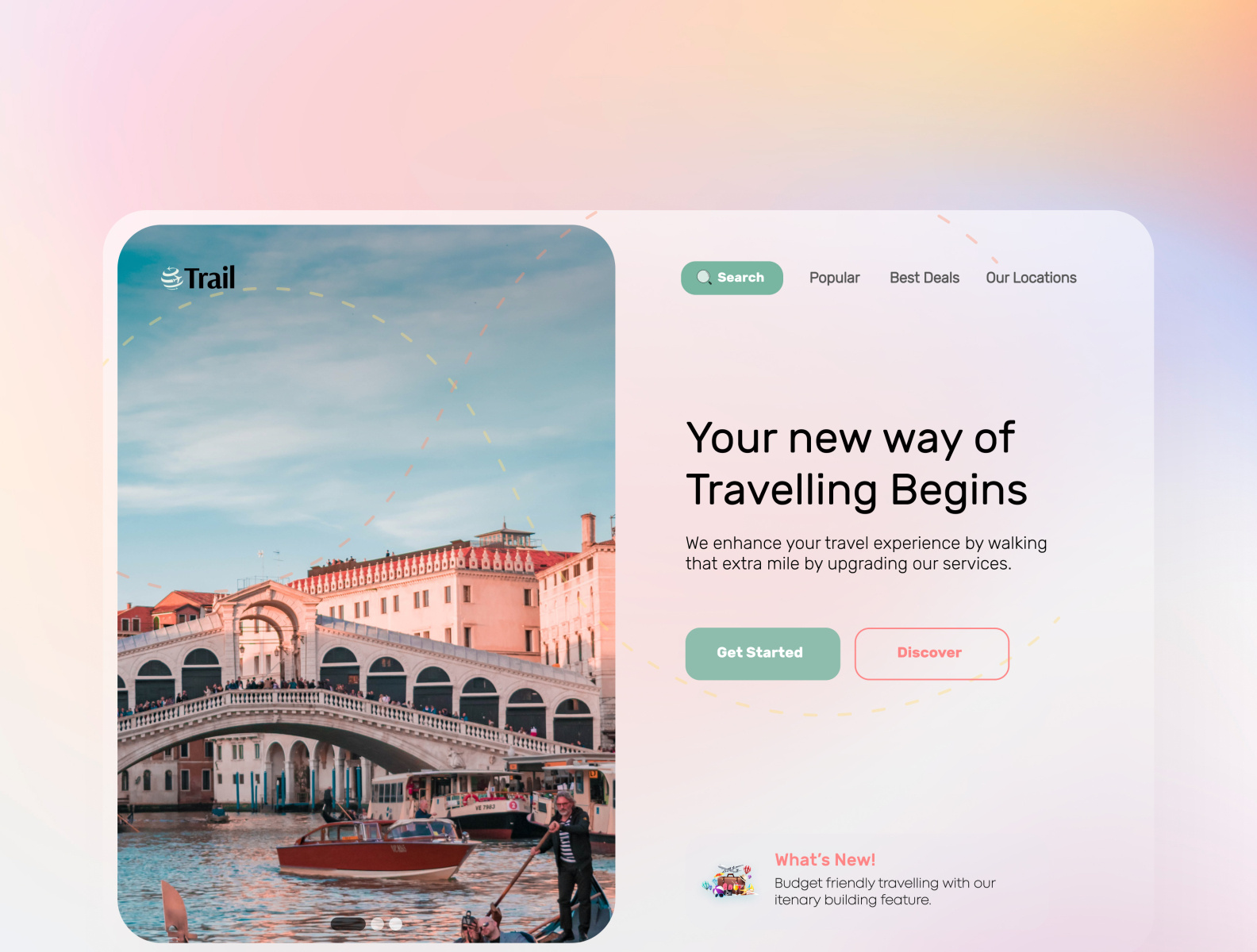 Online Travel Site Trail -UI/UX Web Design by Priyanka on Dribbble