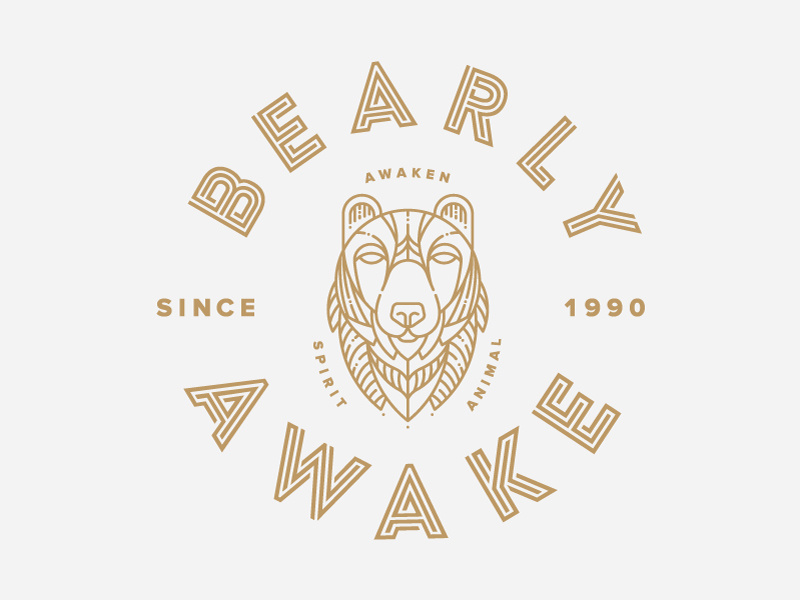 Bearly Awake by Joshua Fowlke on Dribbble