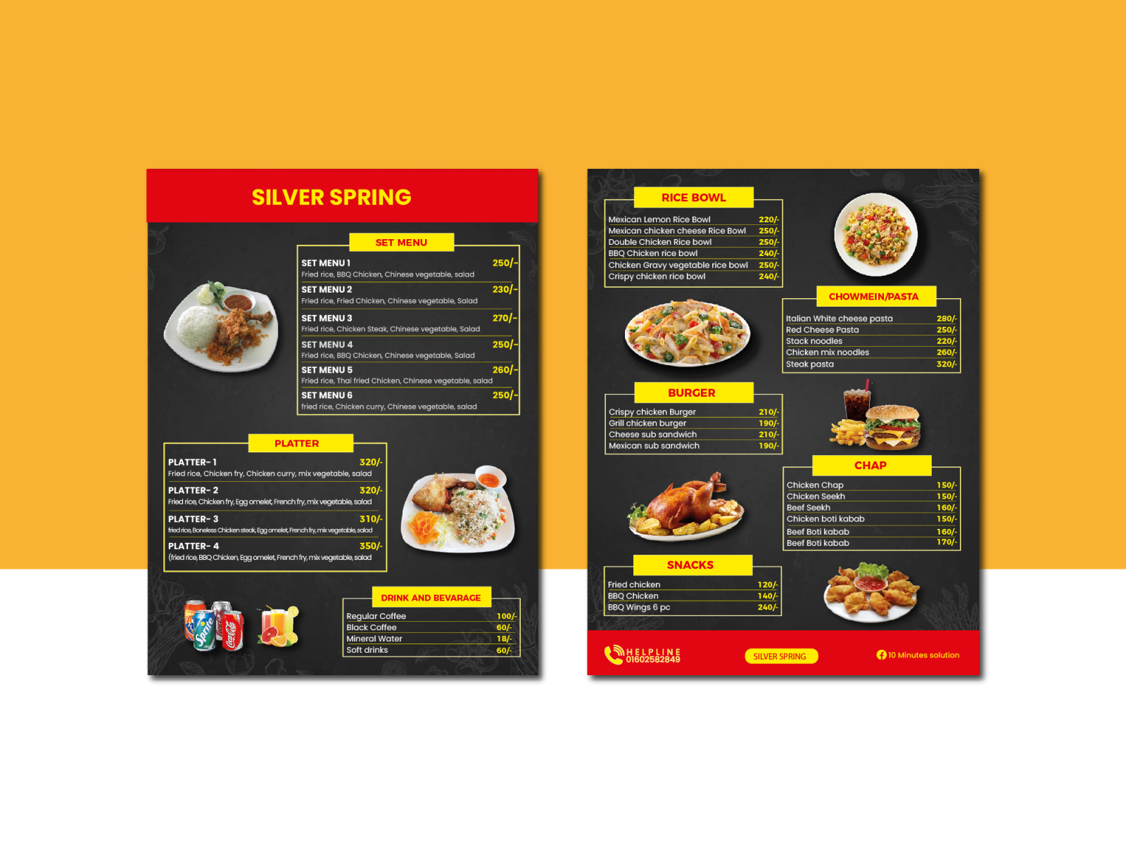 Food menu design by Mashiur Rahman on Dribbble