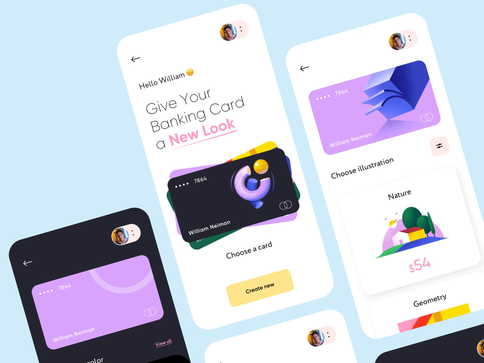 New Look - Mobile App Design with Illustrations by Outcrowd on Dribbble