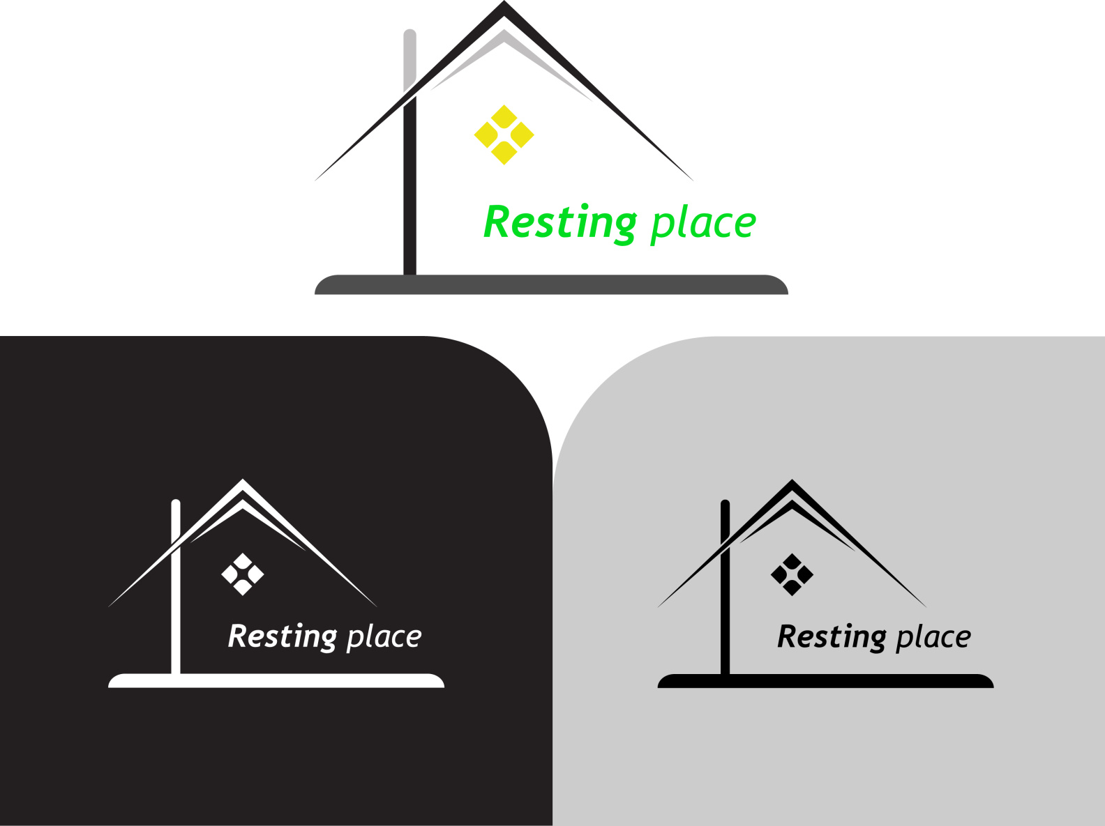 Resting Place Company Logo by Tushar Sharma on Dribbble