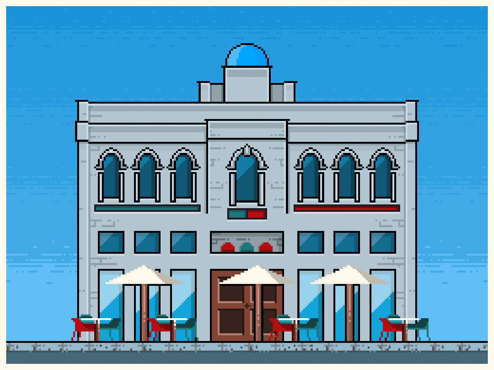 Pixel Building by Scott Thomsen on Dribbble
