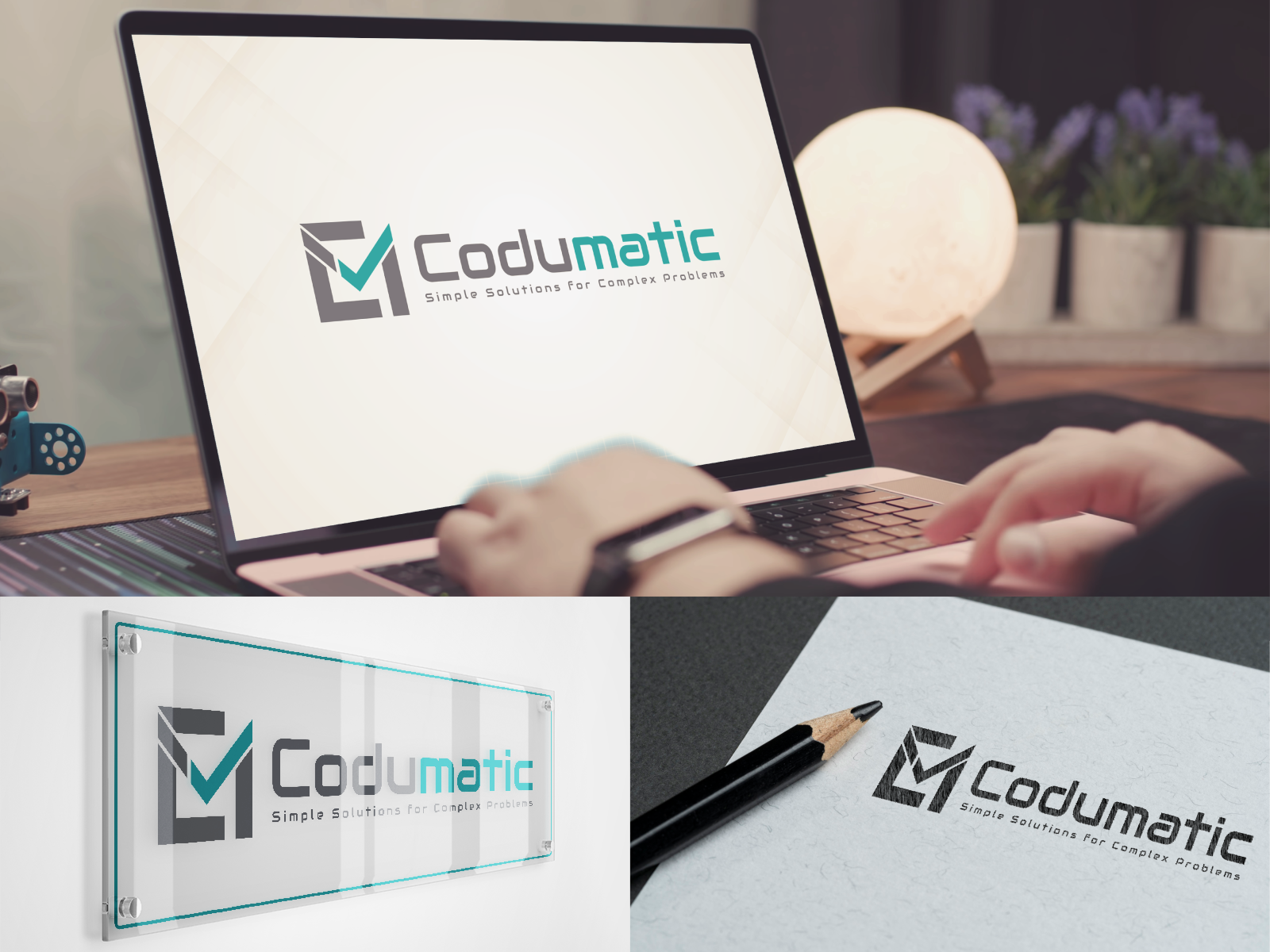 Codumatic logo - Presenting by Mohammed Alsabbagh on Dribbble