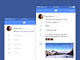 Facebook Post App Concept by Sarah Tanner on Dribbble