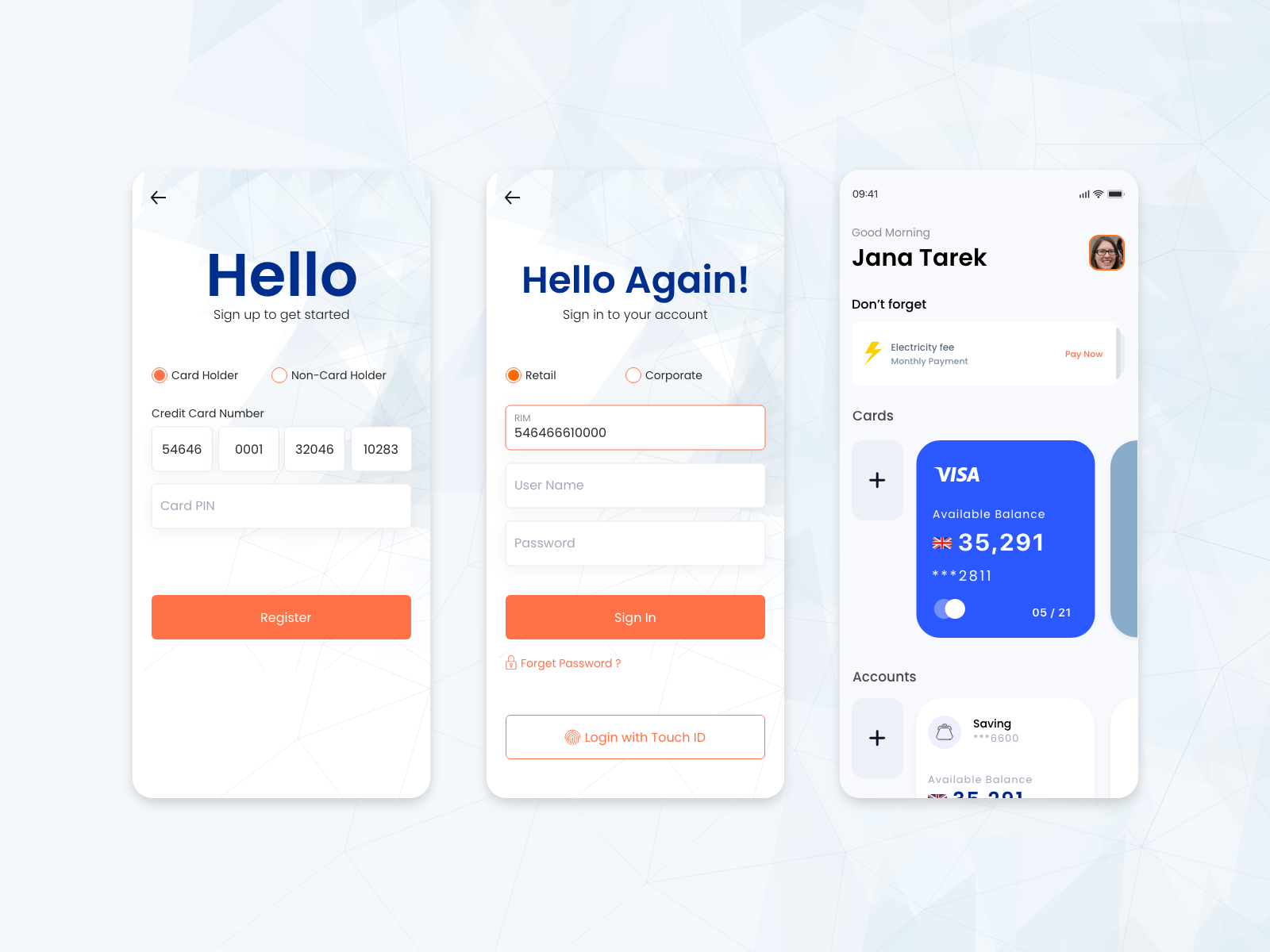 Mobile Banking App by Faten Othman on Dribbble