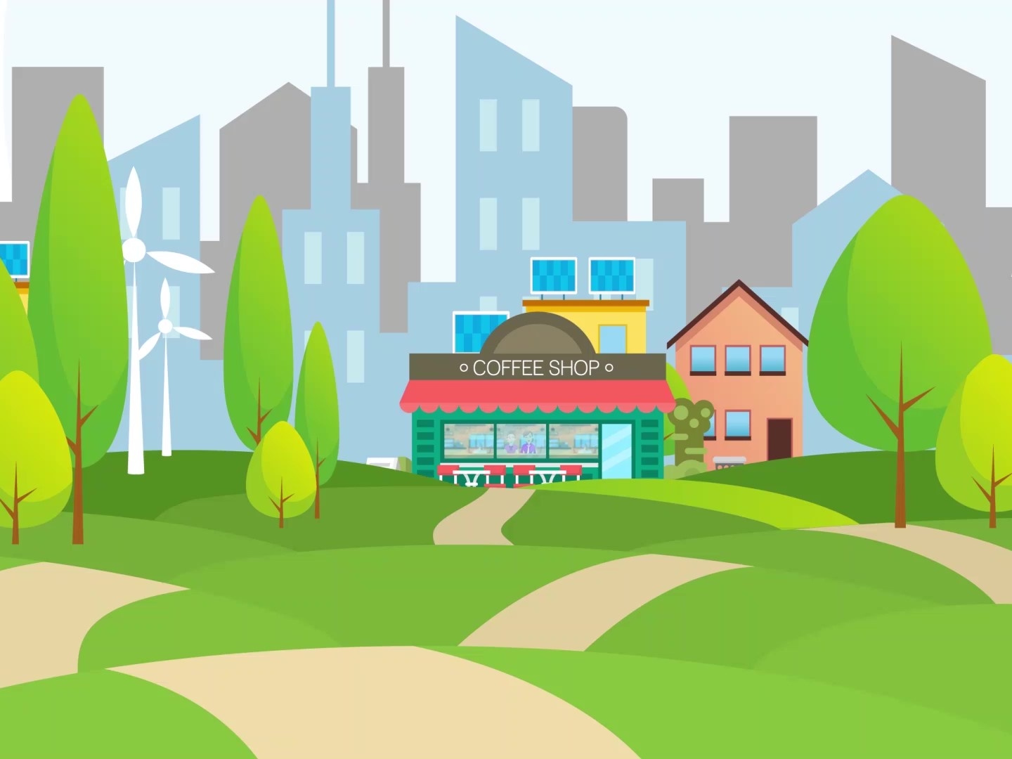 Background scene by Martijn Vreugde on Dribbble