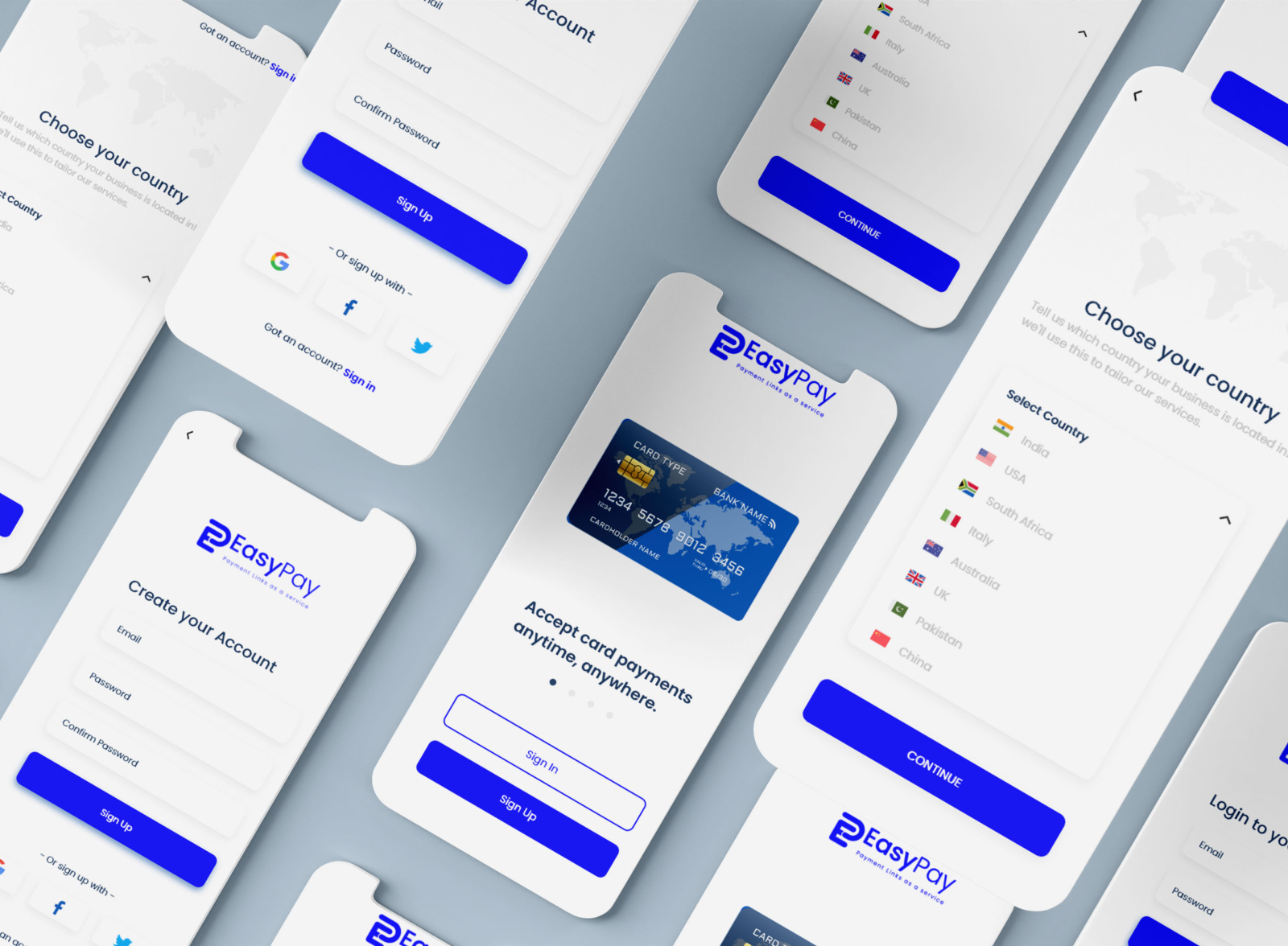 Registration Screens UI by Mohammed on Dribbble