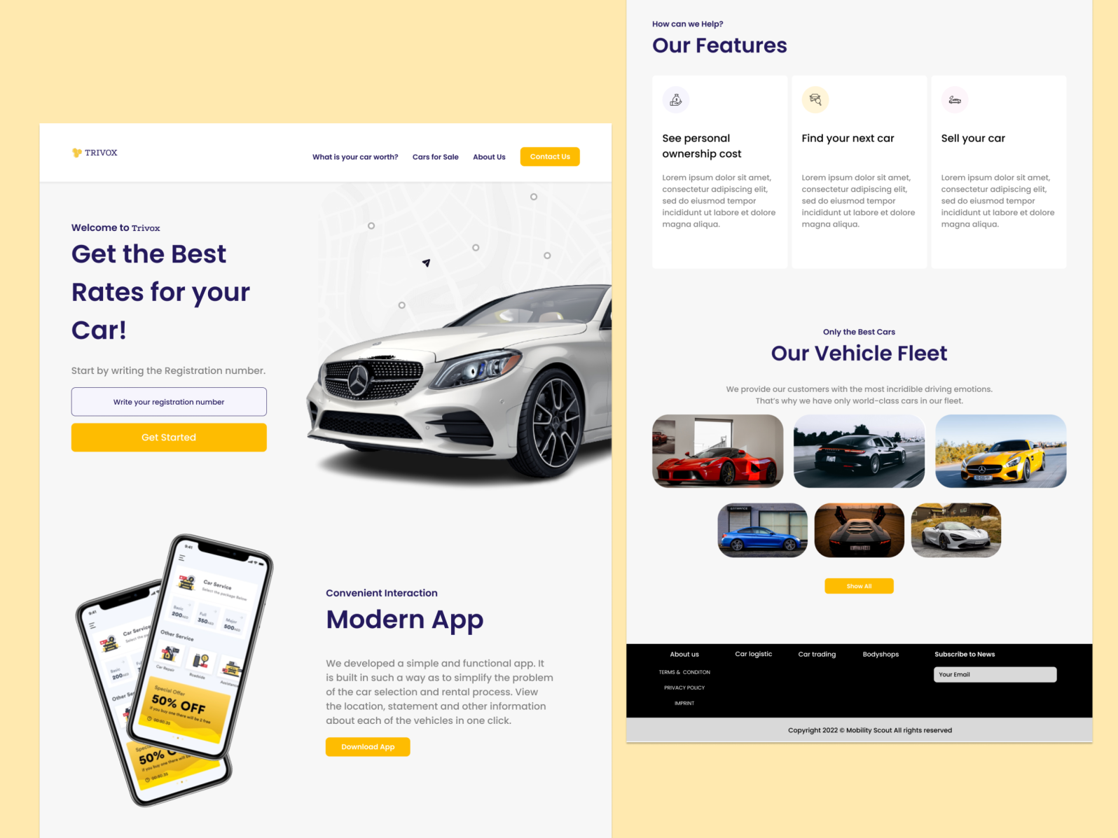 Car Landing Page Design by Mohammed on Dribbble