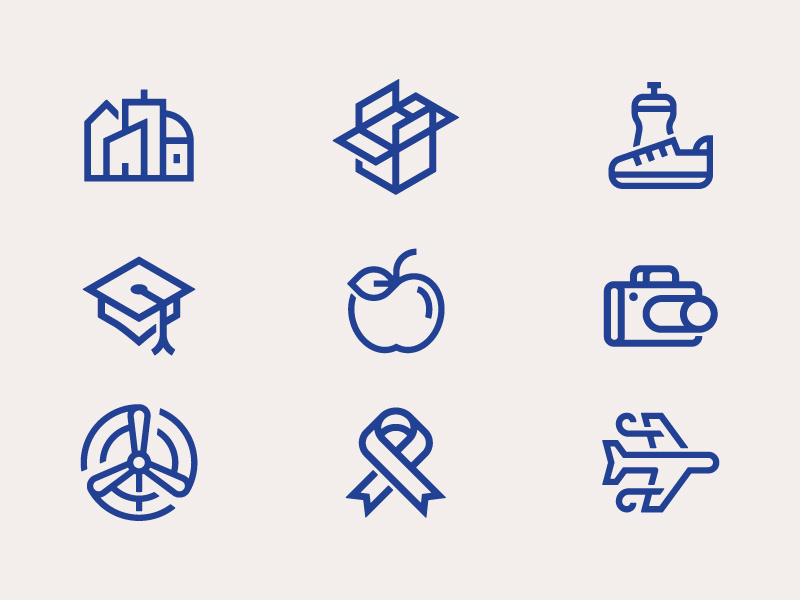 Simple Icons by Patrick Moriarty on Dribbble