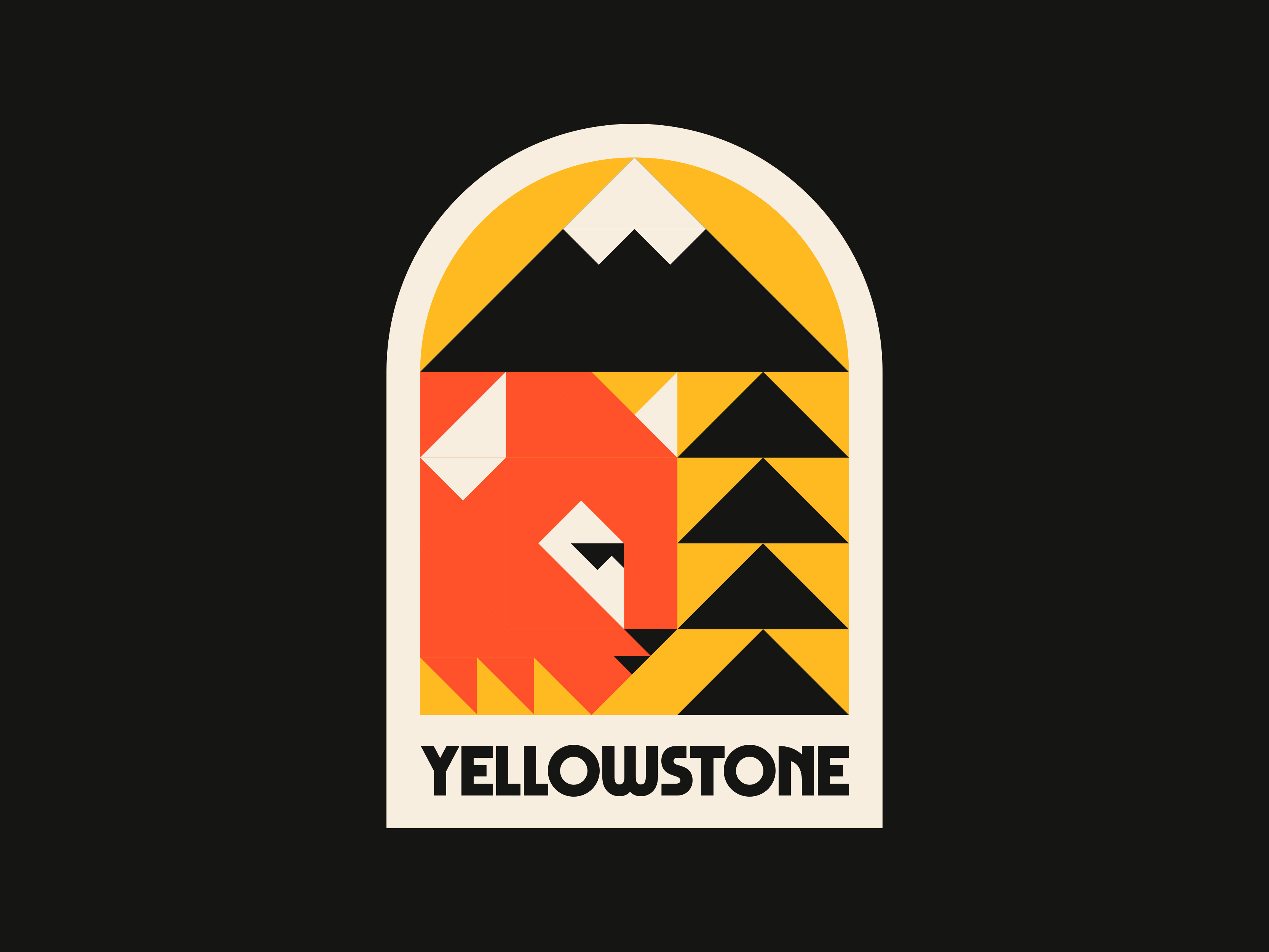 Dribbble - yellowstone.jpg by Patrick Moriarty