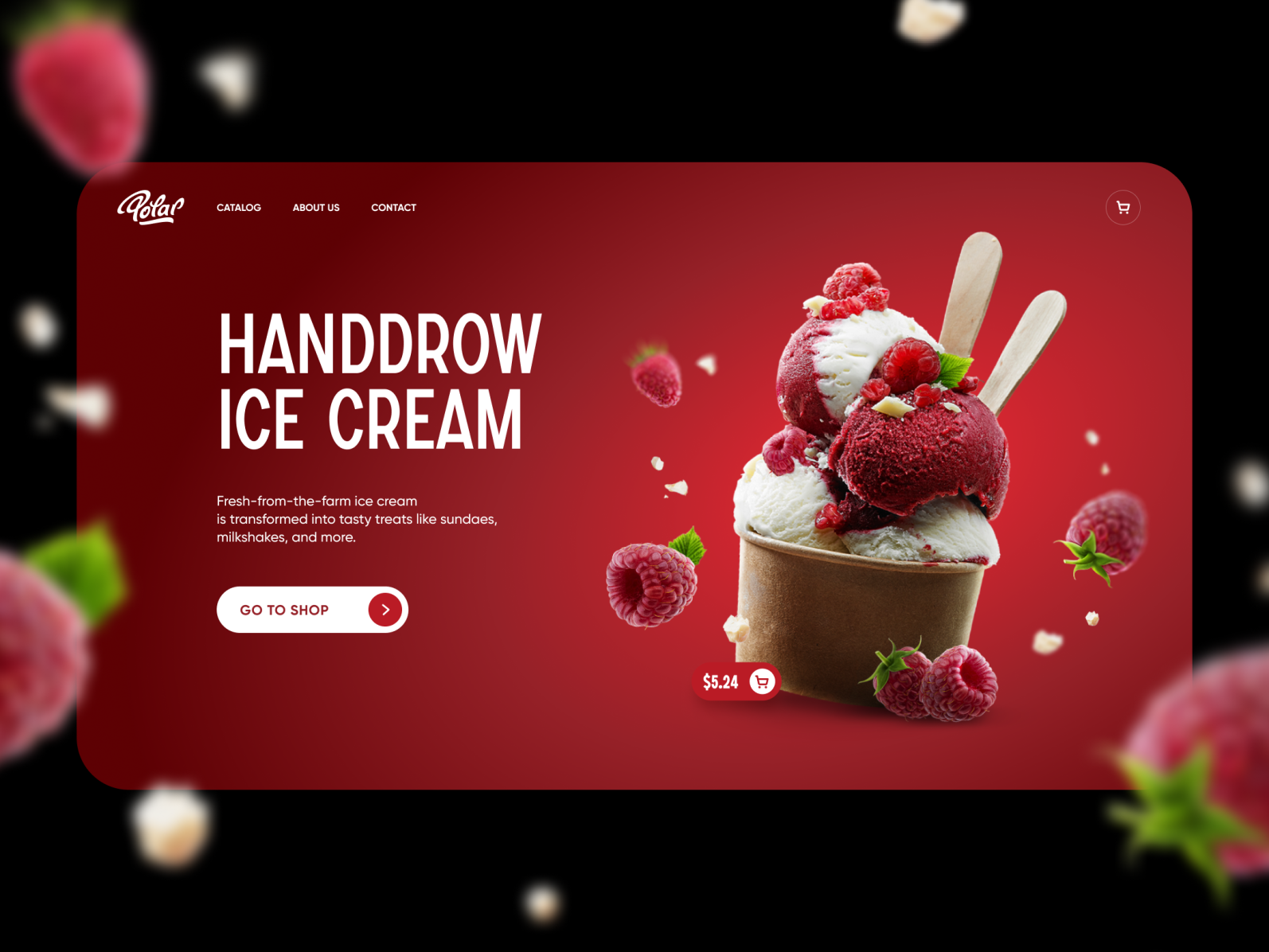Ice cream design consept by Daria on Dribbble