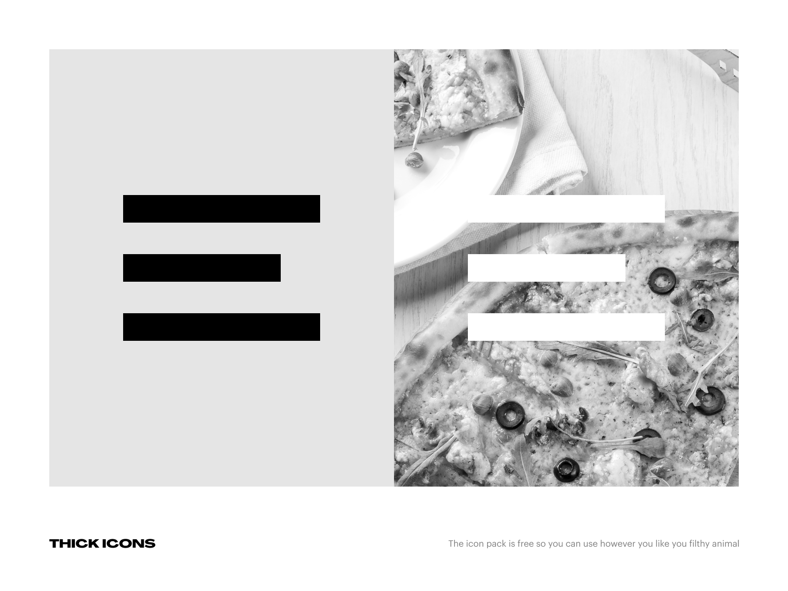 (Freebie) Thick Icons – Menu by Victor Berbel on Dribbble