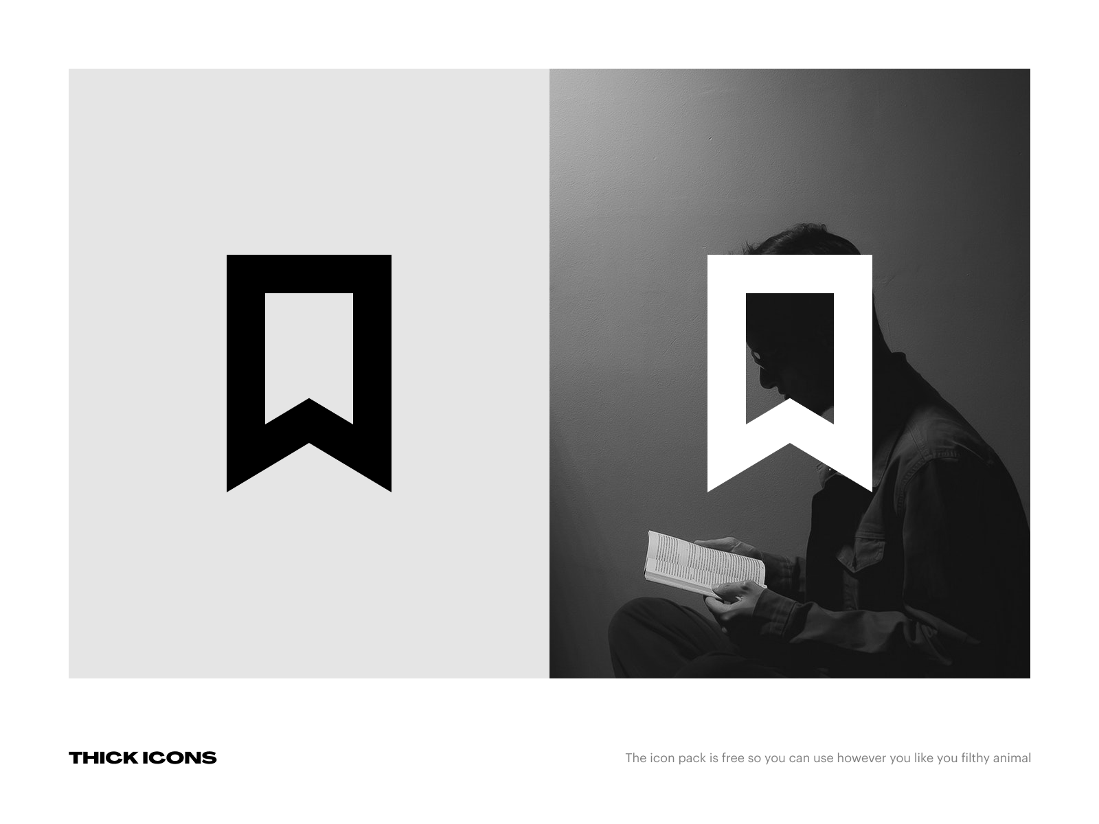 (Freebie) Thick Icons – Bookmark by Victor Berbel on Dribbble