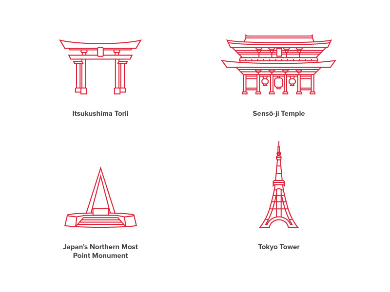 Japanese Icons by Victor Berbel on Dribbble