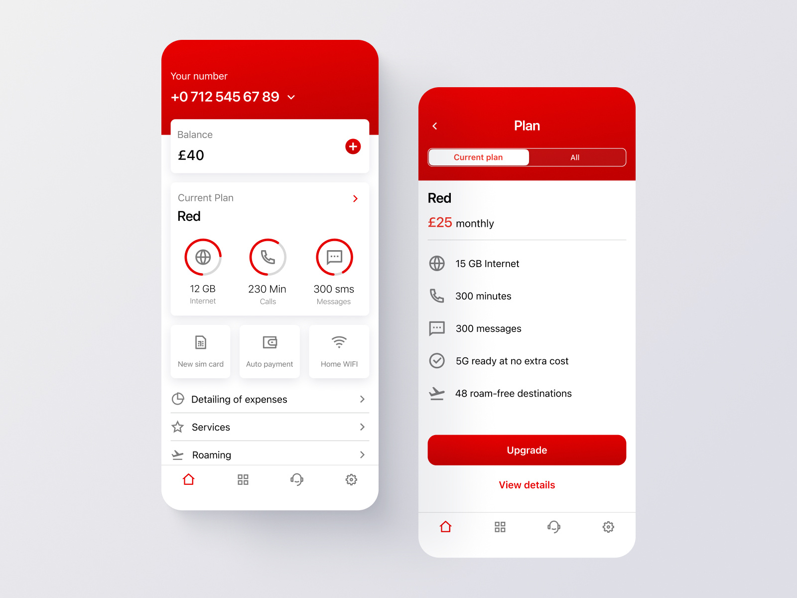 Mobile network operator by Arina Dolzhikova on Dribbble