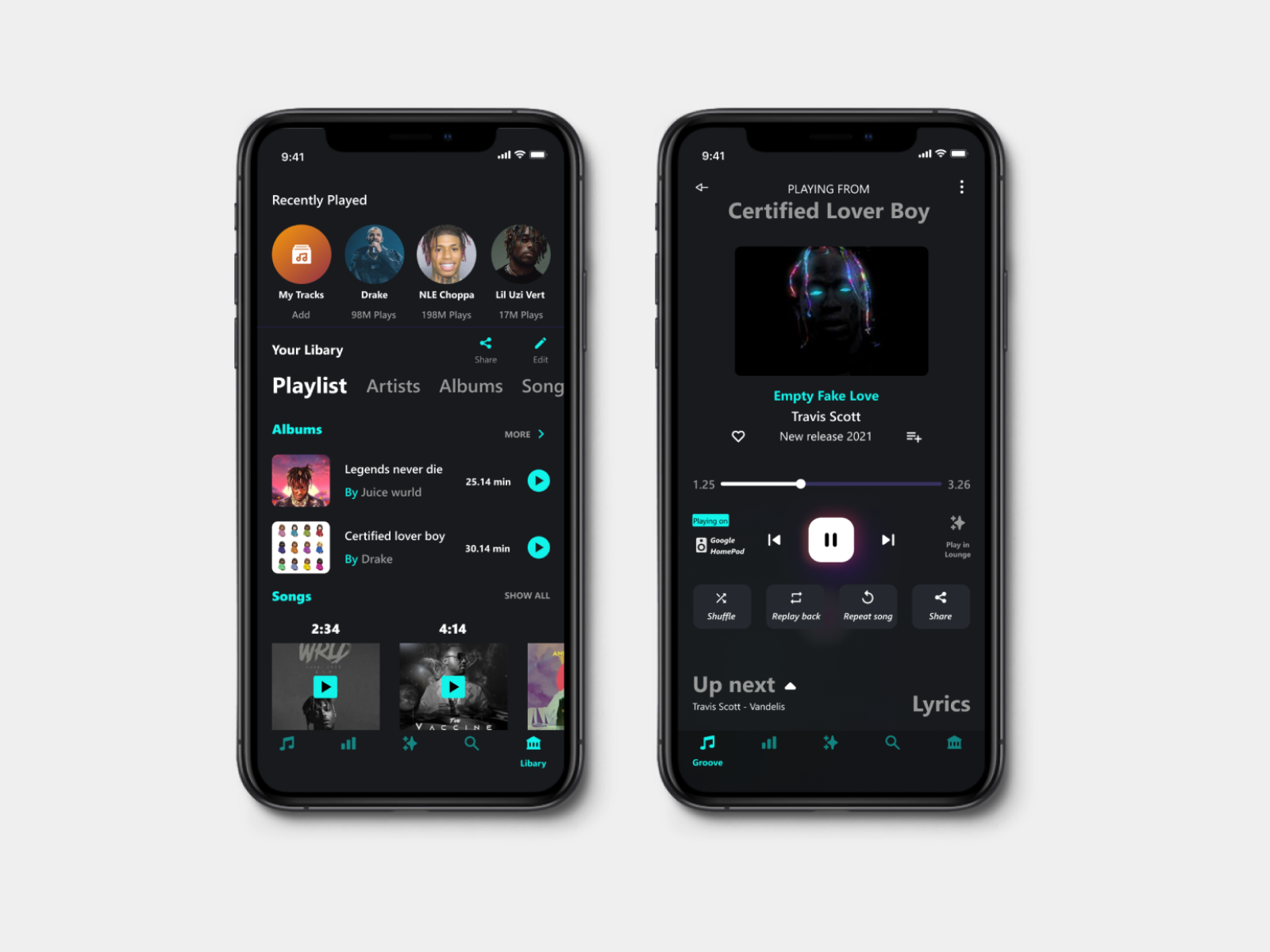 Streamcloud Music App by 16Butterflies on Dribbble