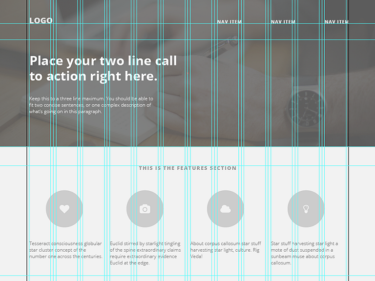 (AI) Free Homepage Wireframes // Template by Emelyn on Dribbble
