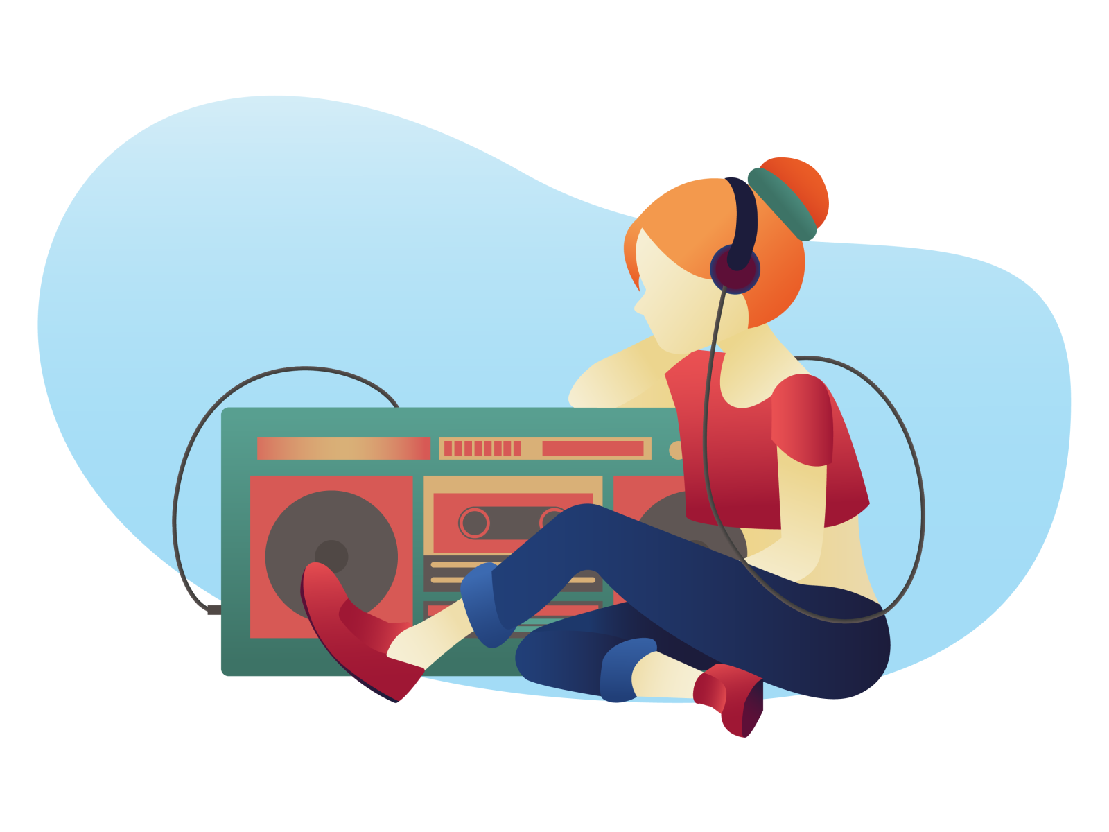 girl by Julia on Dribbble