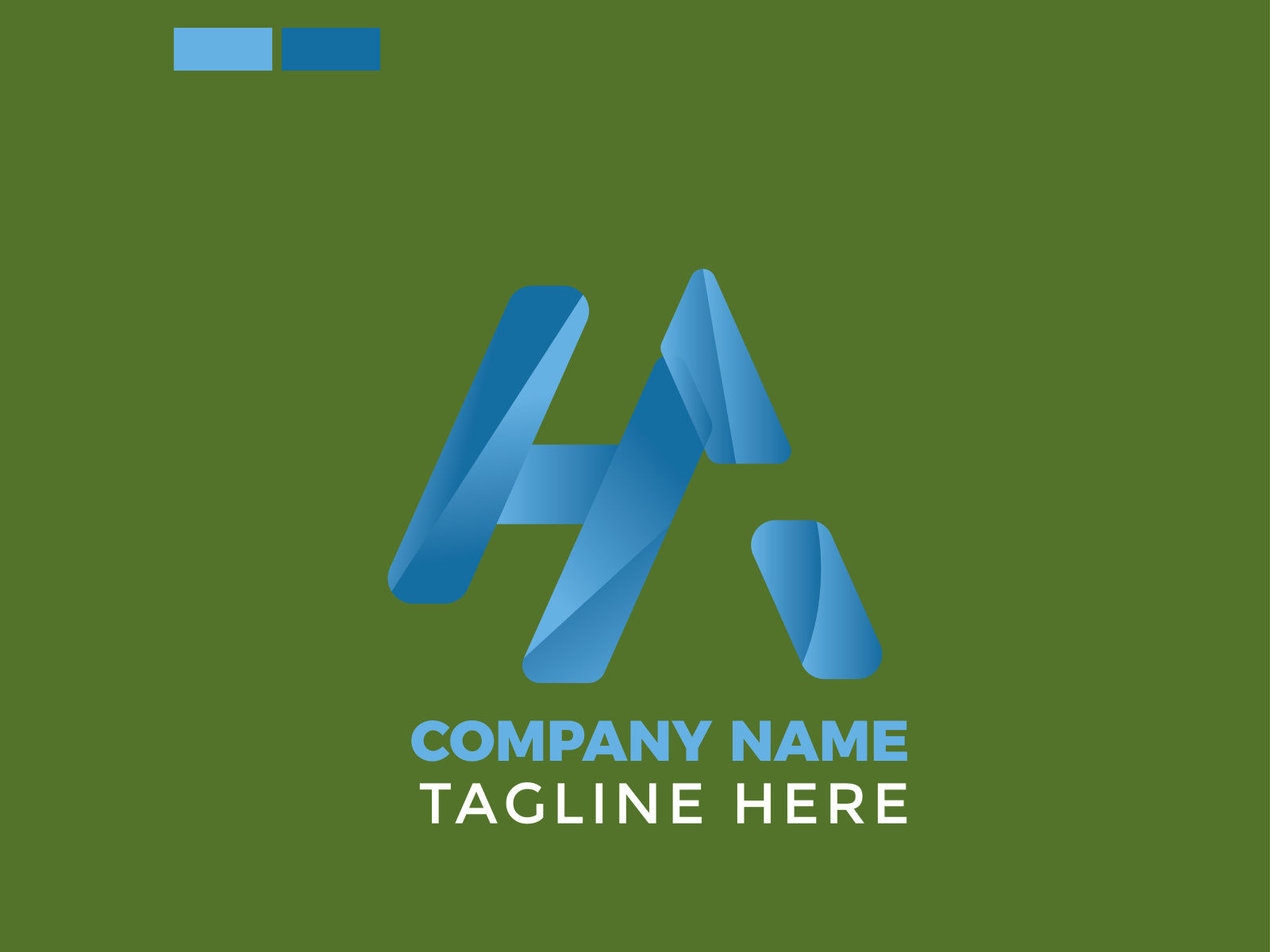 Modern logo- letter logo HA by Sukanta Academy on Dribbble