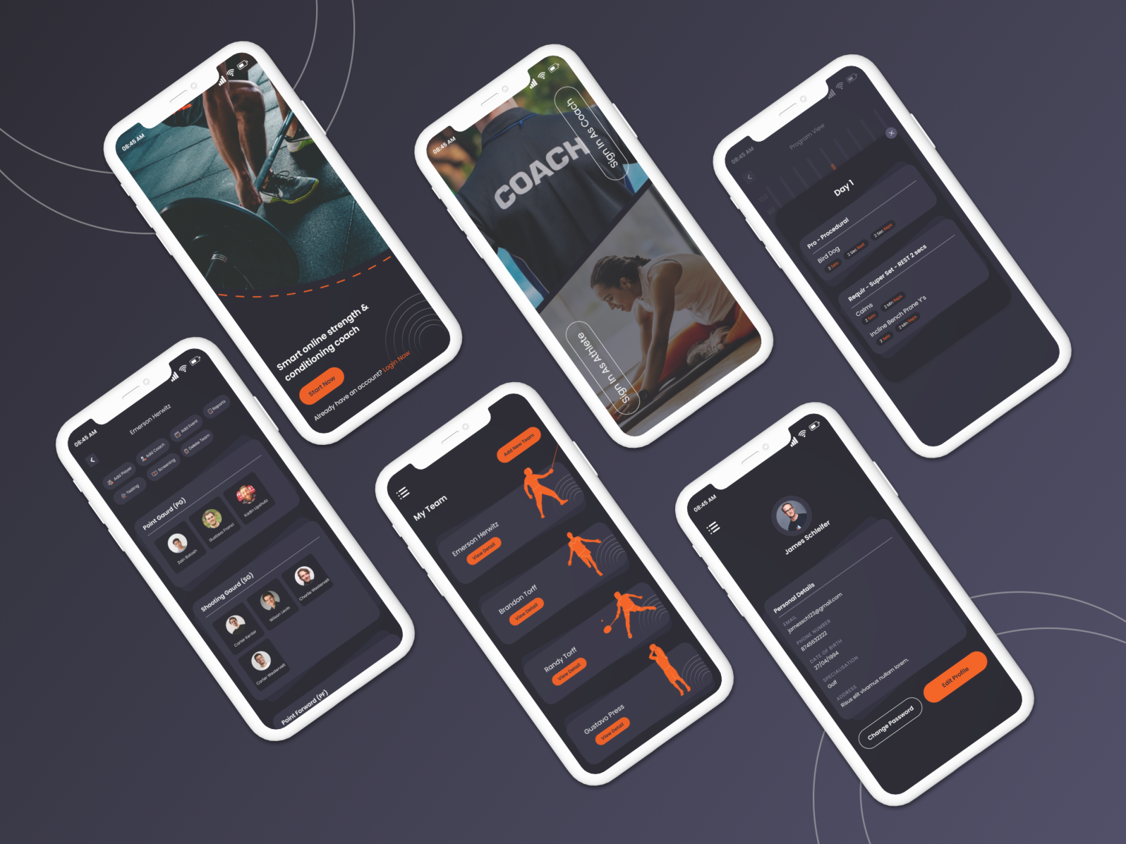 Coaching App UI by Aditi Pareek on Dribbble