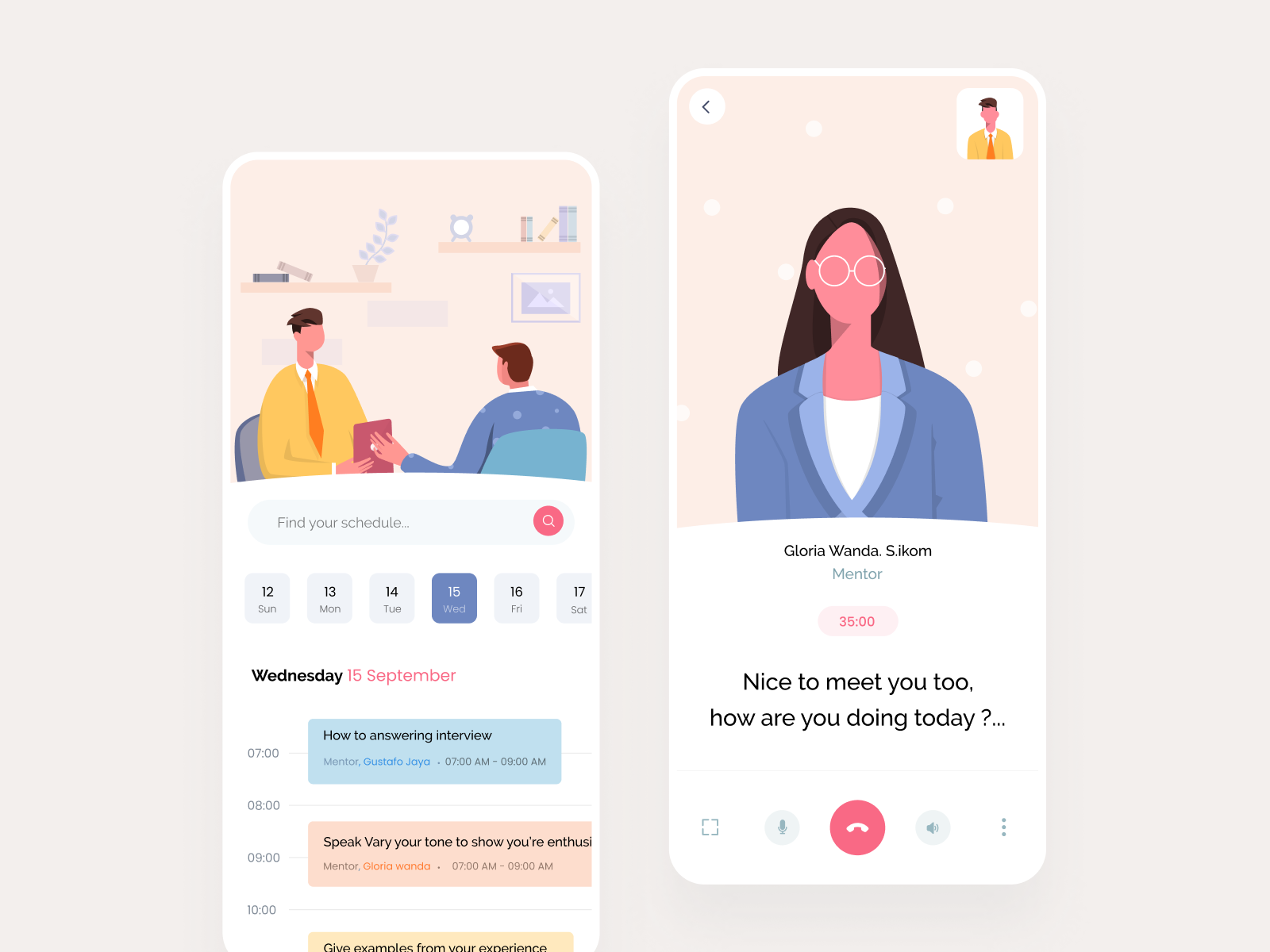 Online Interview App by Zaid Dayari for Vlanner on Dribbble