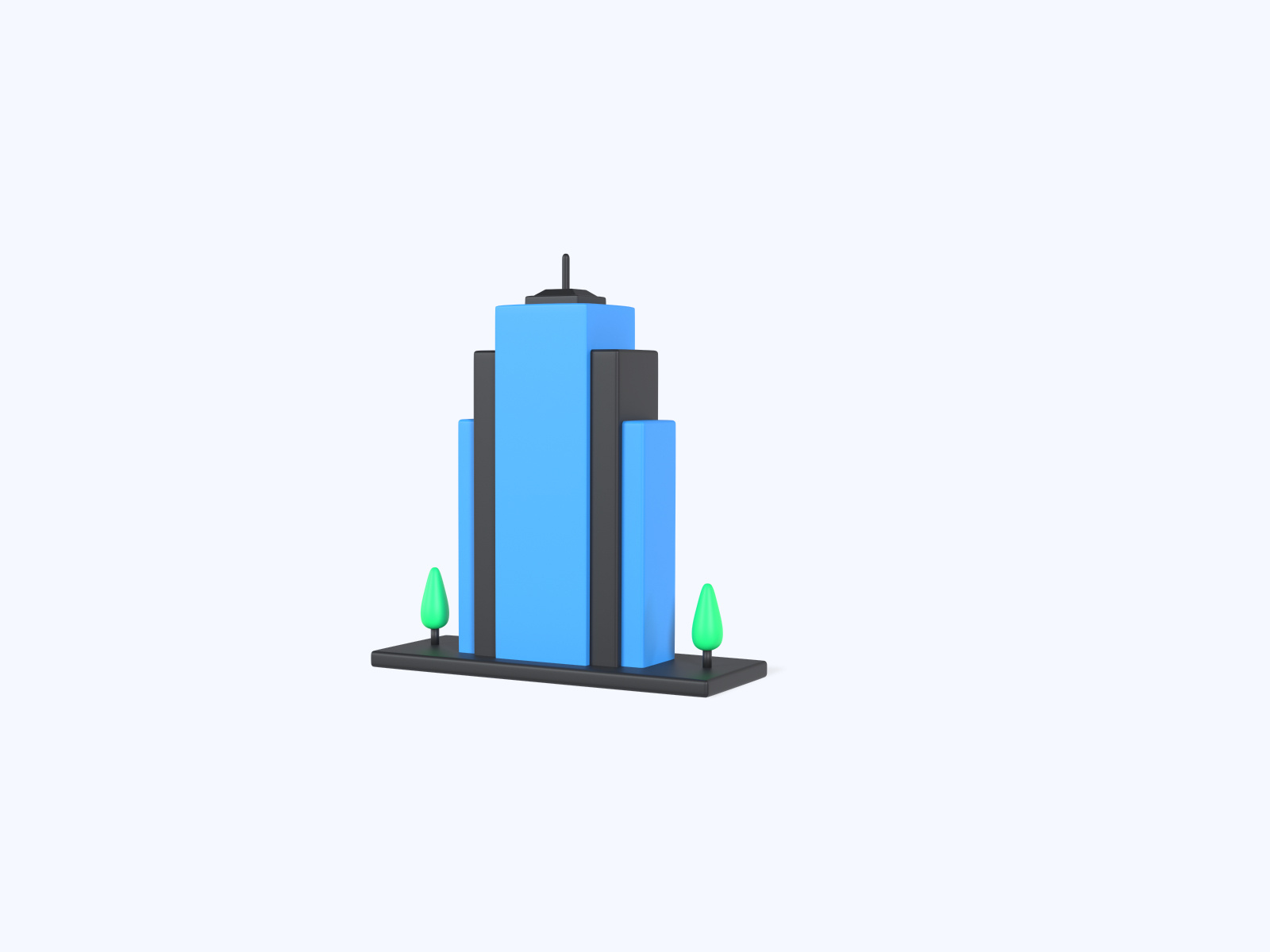 Skyscraper 3D icon by free3dicon.com on Dribbble