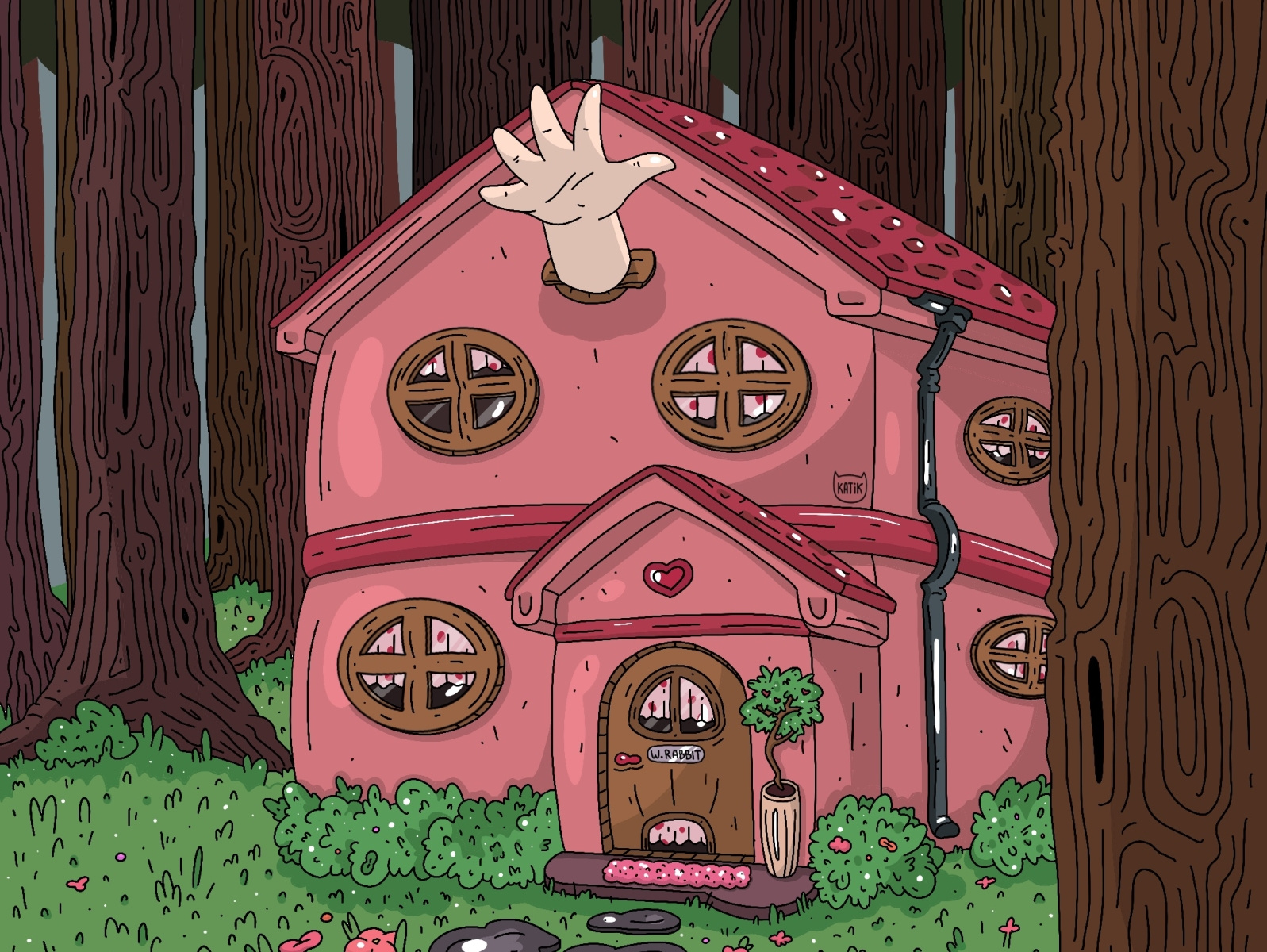 White Rabbit's house by Katya Golovanova on Dribbble