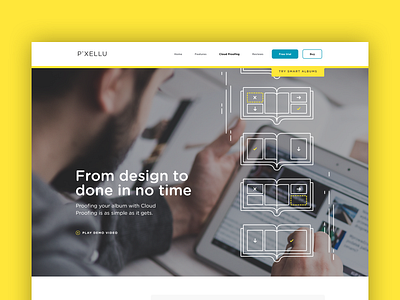 Cloud Proofing Landing Page by Kylie Timpani for Humaan on Dribbble