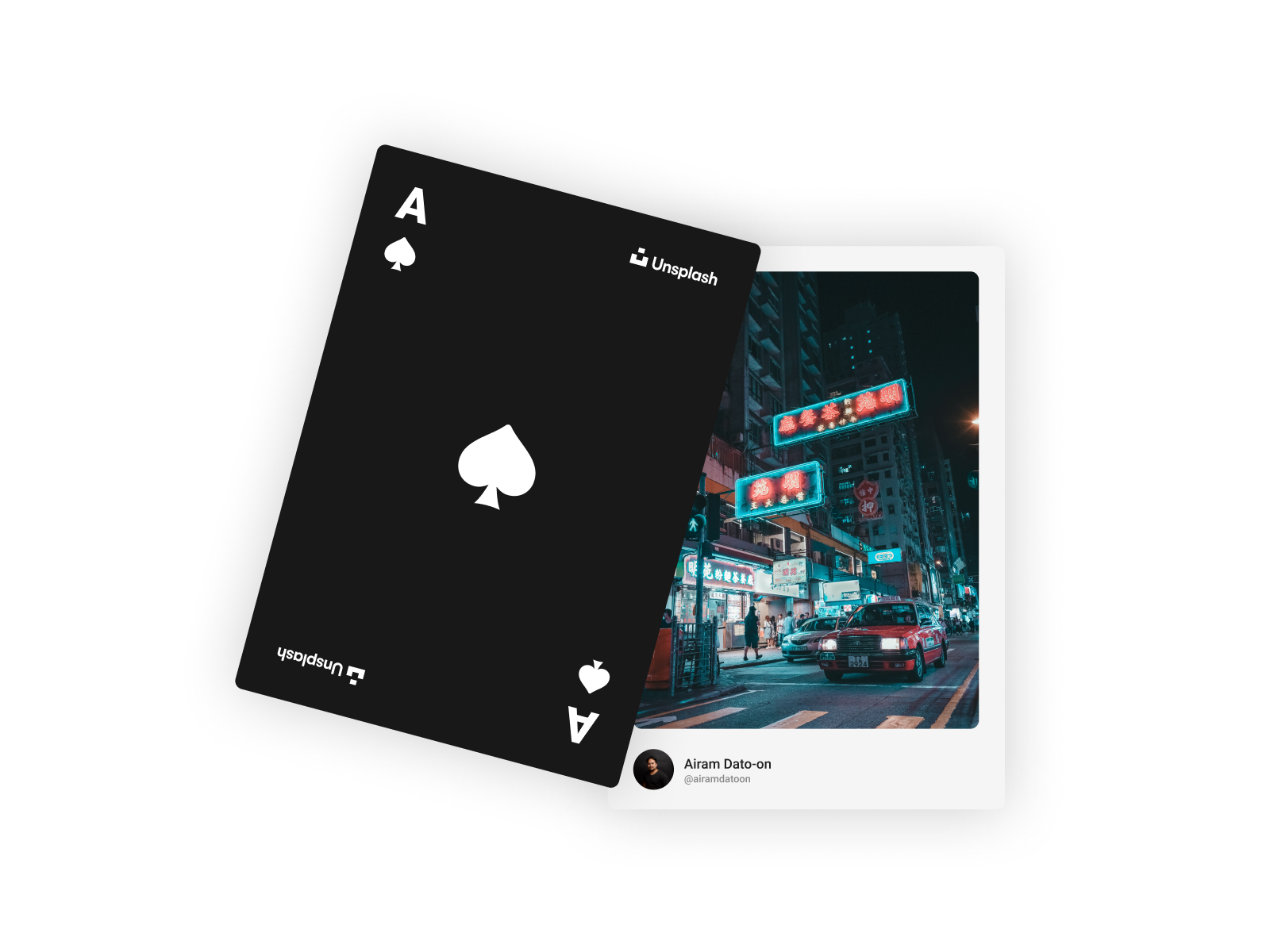 Unsplash Playing Cards by Amruth Pillai on Dribbble