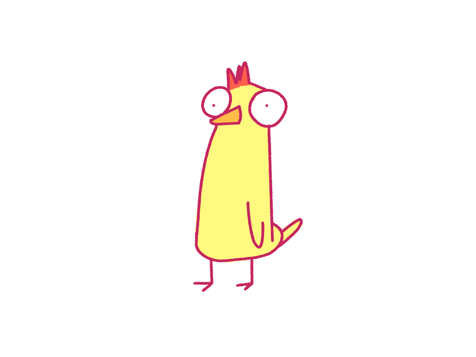 Early Chicken by Andrealocel. on Dribbble