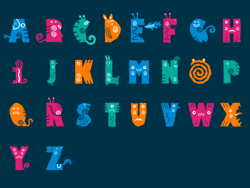 alphabet by Twox on Dribbble