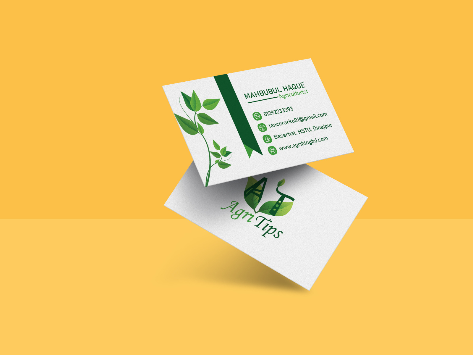 Organic Business Card by Mahbubul Haque on Dribbble