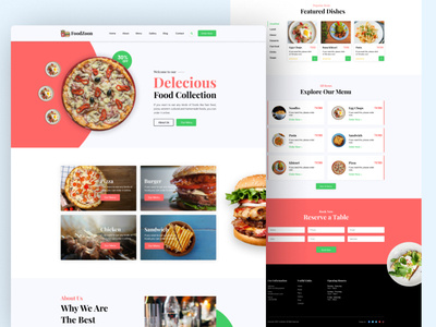 Food And Restaurant Templates Design by Mohin Uddin 🚀 on Dribbble