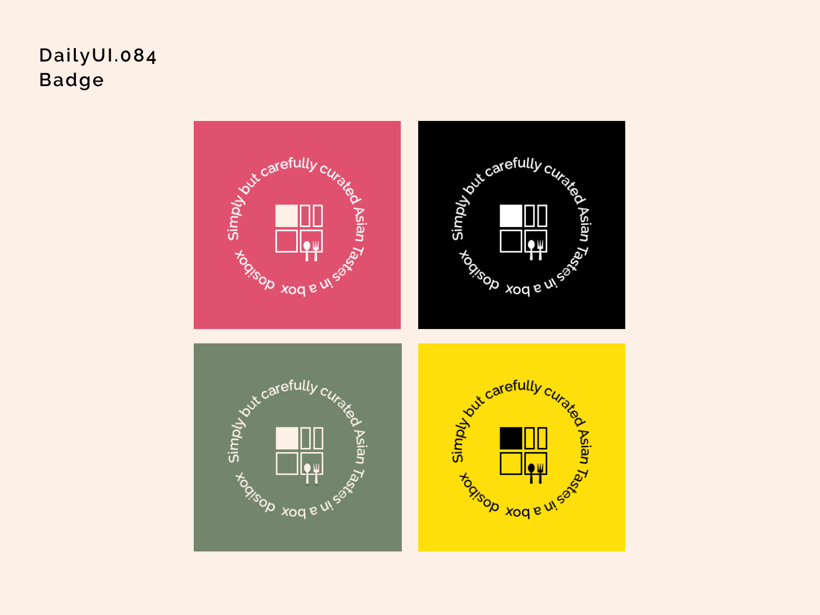  Daily UI 084 Badge By Sejeong Gwon On Dribbble