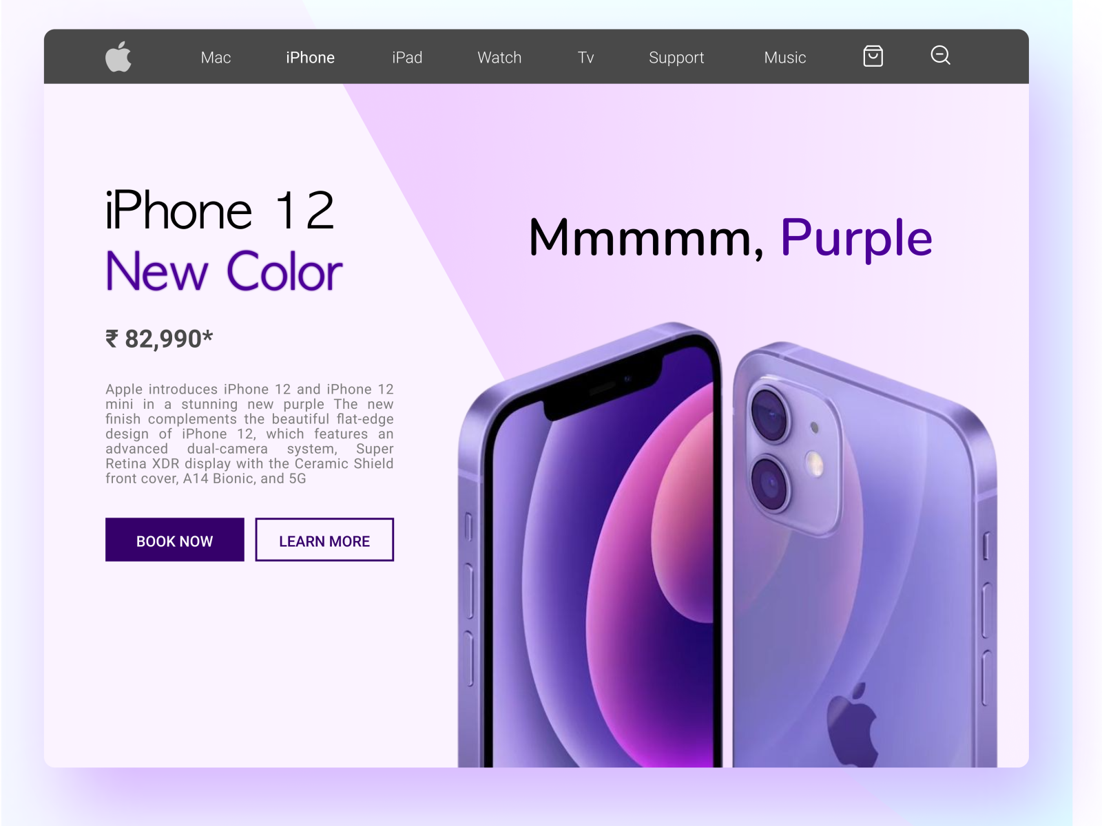 iPhone 12 Hero Screen by srihari on Dribbble
