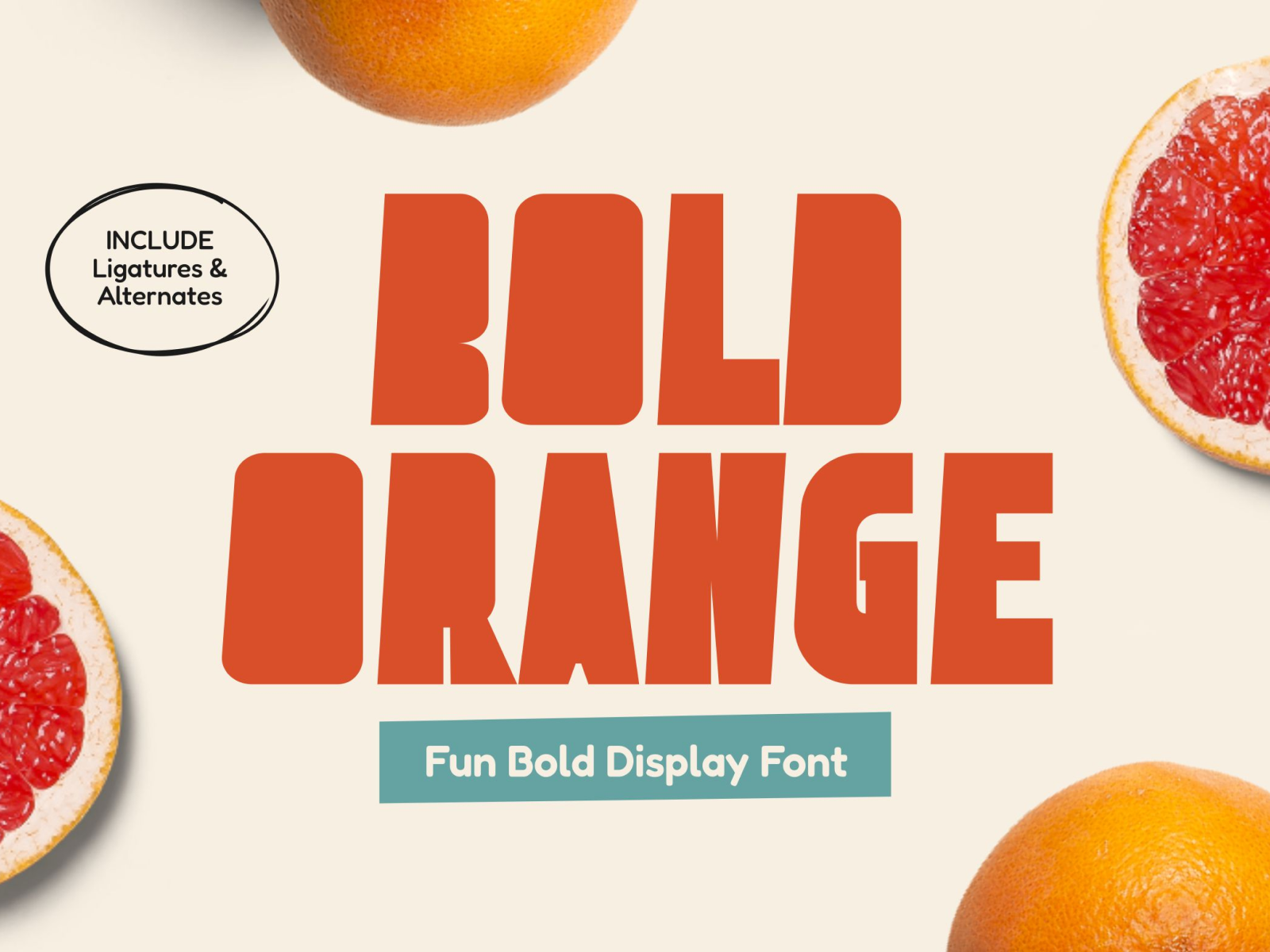 Bold Orange Playful Fonts by Imoodev on Dribbble