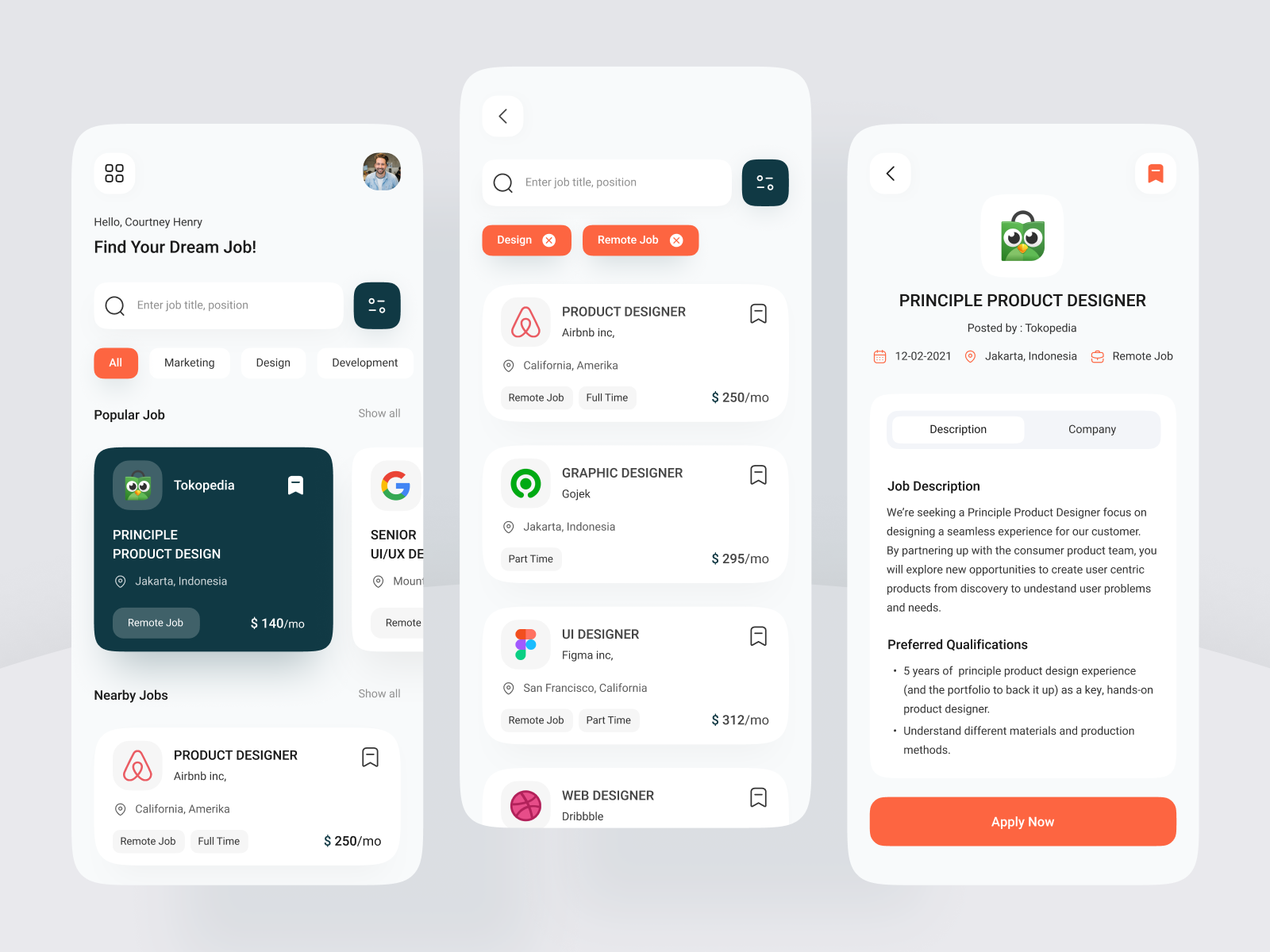 Find Job App UI Design by Asal Design on Dribbble Find Job App UI Design by Asal Design on Dribbble