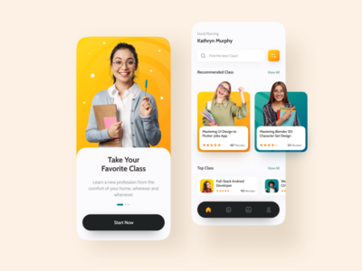 Class Online App UI Design by Asal Design on Dribbble