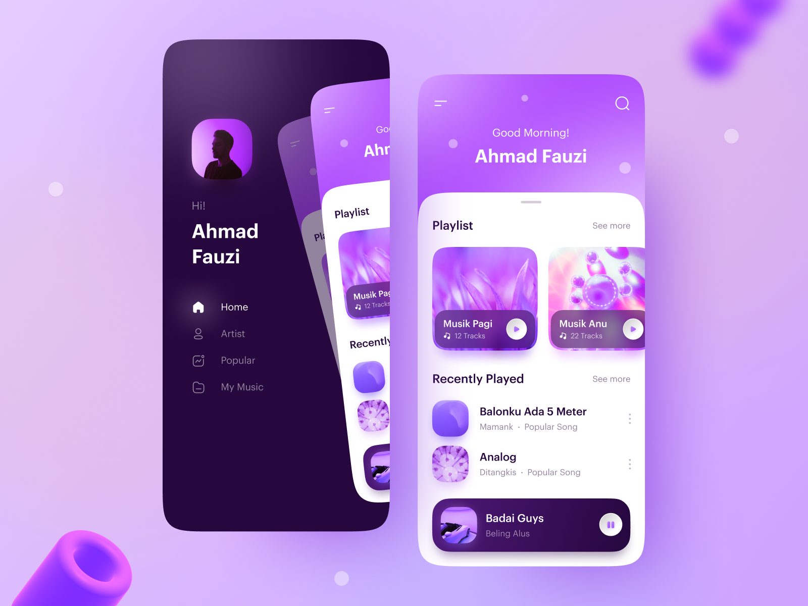 Musikin Aja - Music Player App 🎵 by Asal Design for Keitoto on Dribbble