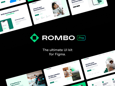 Rombo Pro UI Kit for Figma by GRAFIK STASH on Dribbble