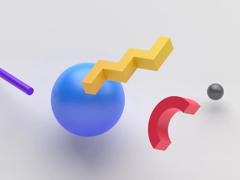 Abstract geometric composition by Aleksei Vasileika on Dribbble