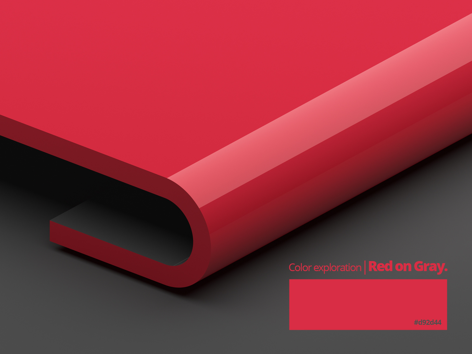 Color exploration | Red on Gray. by Aleksei Vasileika on Dribbble