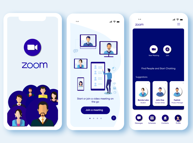 Redesigned Zoom App by Ankita singh on Dribbble
