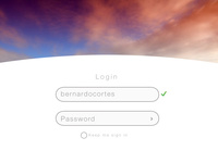 Login Form - Redesign from 2015 version by Bernardo Cortes on Dribbble
