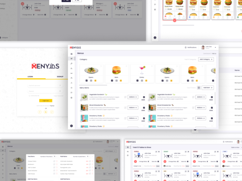 Menyos - Food web application by kartik sonani on Dribbble